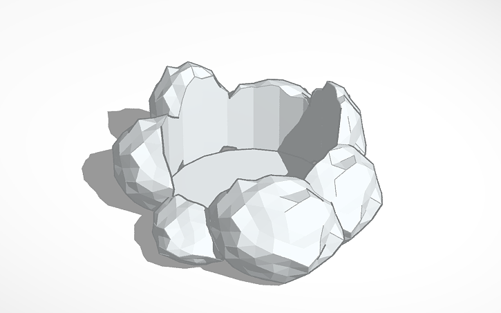 3D design reptile water bowl - Tinkercad