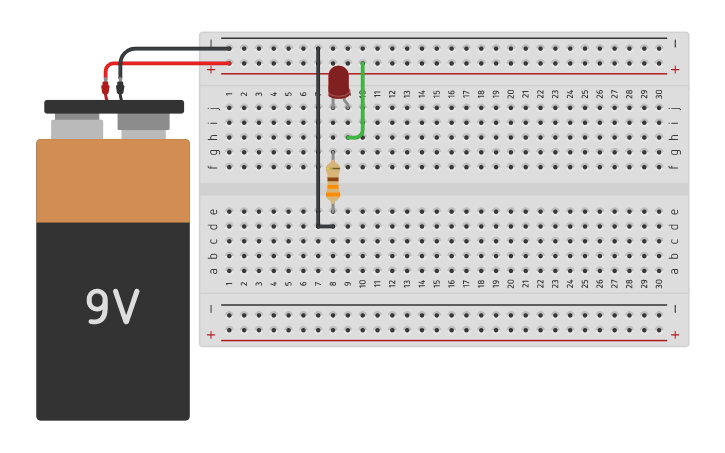 Circuit design HOW TO USE BREAD BOARD - Tinkercad