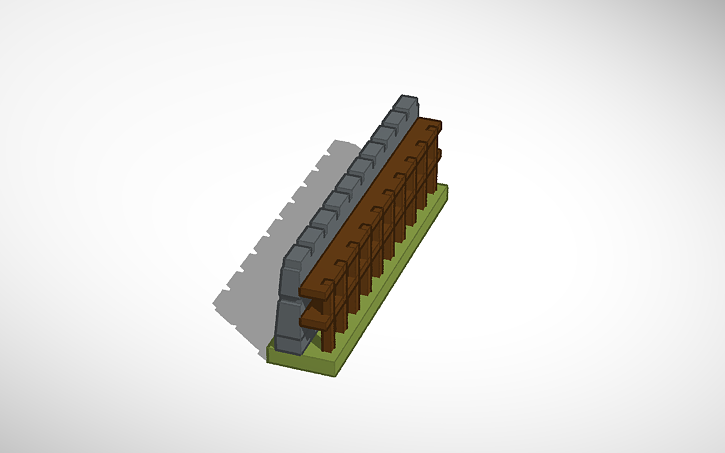 3D design #Fortz Stone wall - Tinkercad
