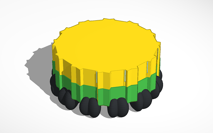 3D design banana wheel - Tinkercad