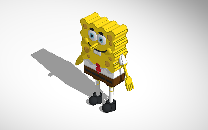 3D design Sponge-bob - Tinkercad