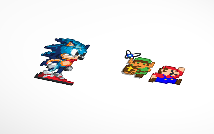 3D design Pixel art | Tinkercad