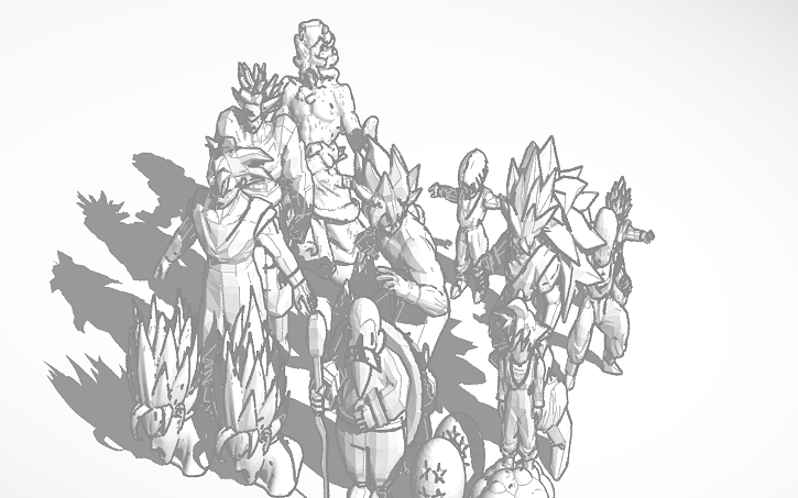 3D design Dragon Ball Z - Tinkercad