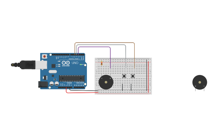 Circuit Design Buzzer Tinkercad