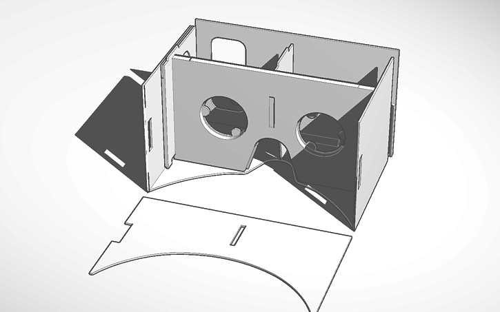 3D design google plastic vr - Tinkercad