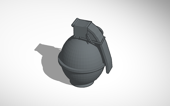 3D design grenade - Tinkercad