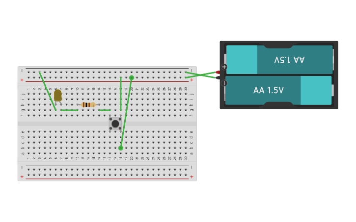 Circuit Design Push Button Tinkercad