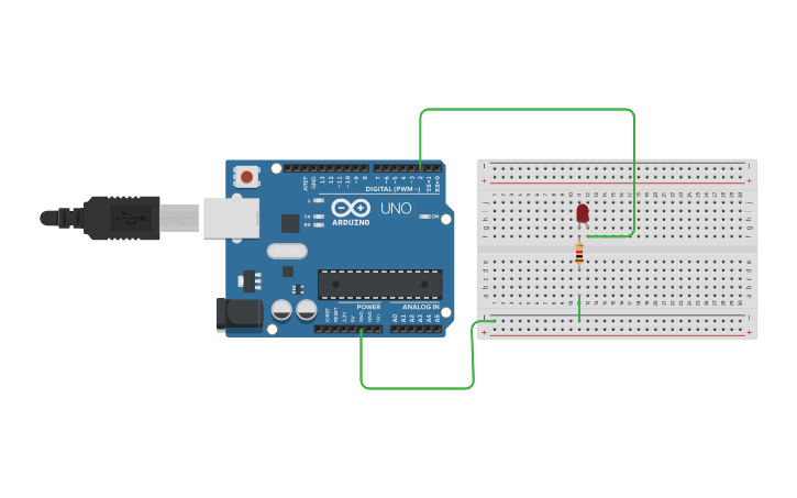 Circuit design PRACTICA UNO INTRODUCCION ARDUINO - Tinkercad
