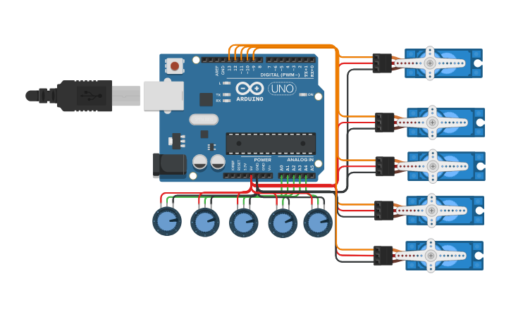 Circuit design Arduino PWM ServoMotor - Tinkercad Circuit design Arduino PWM ServoMotor - Tinkercad
