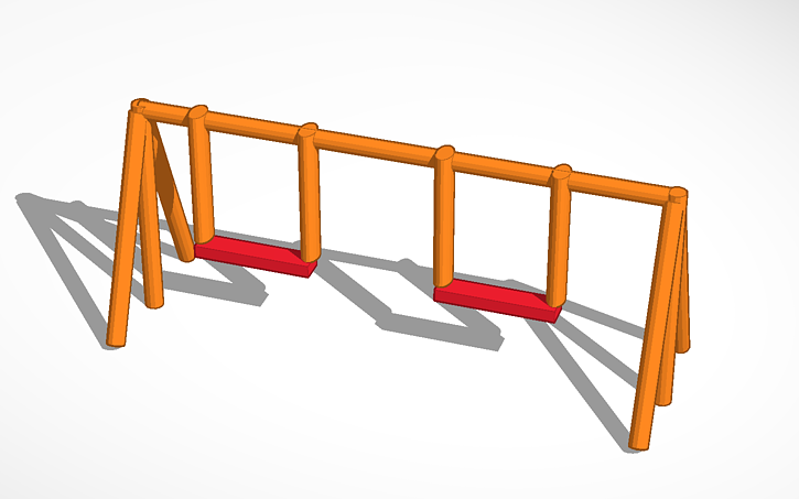 3D design Swingset - Tinkercad