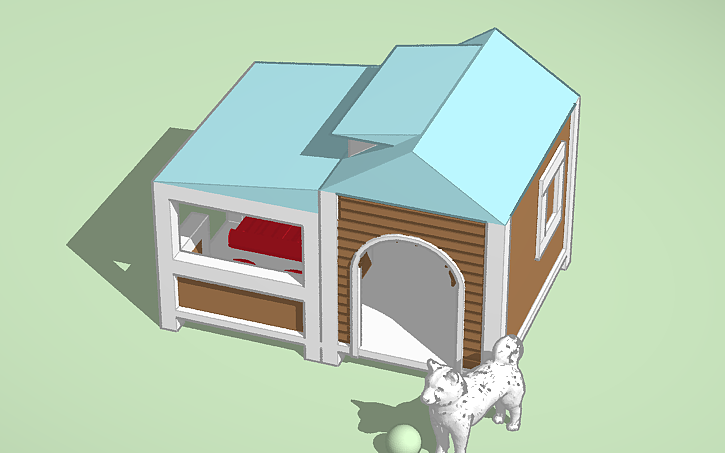 3D design Dog Home - Tinkercad