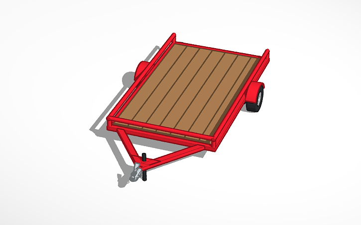 3D design 6 x 10 Utility Trailer - Tinkercad