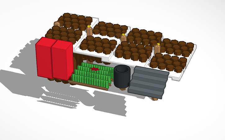 3D design Green roof - Tinkercad