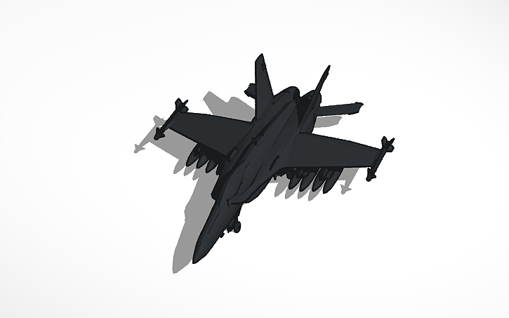 3D design Fighter Jet - Tinkercad