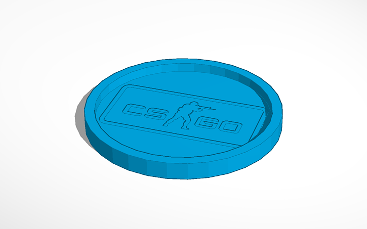 3D design CS:GO_coaster - Tinkercad