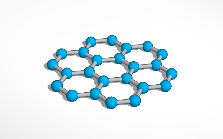3D design 7 Graphene Rings - Tinkercad