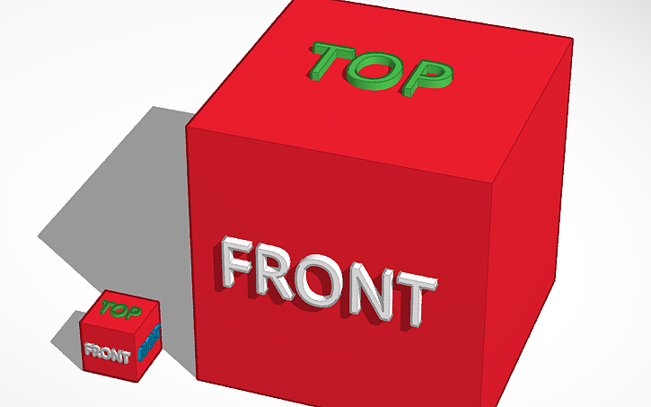 3D design view cube - Tinkercad