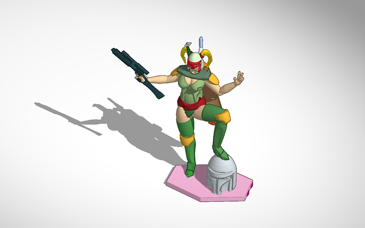 3D design Babe-A Fett Preview - Tinkercad