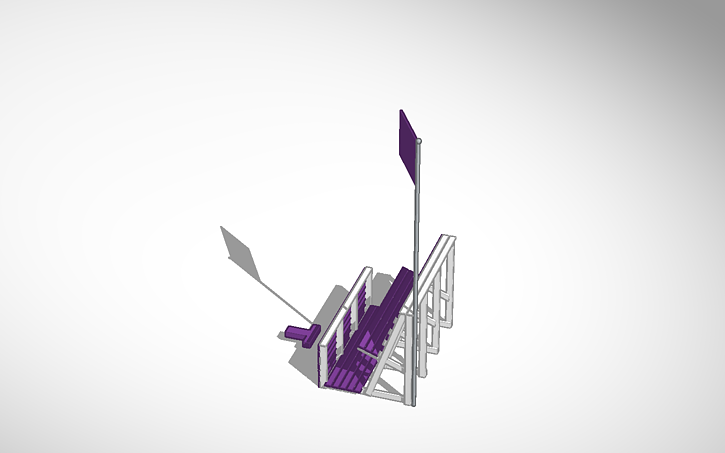 3D design Copy of Fraternity Bench - Tinkercad