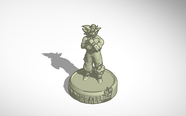 3D design Goku Ultra Instinct (From dragon ball Z) - Tinkercad