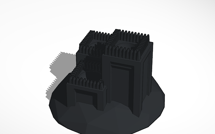 3D design castle planters | Tinkercad