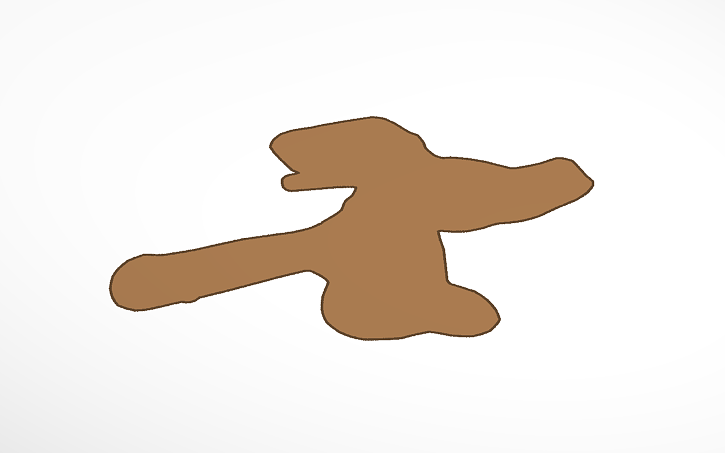 3D design doo doo water puddle - Tinkercad