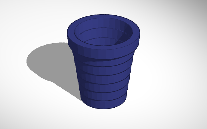 3D design pot - Tinkercad