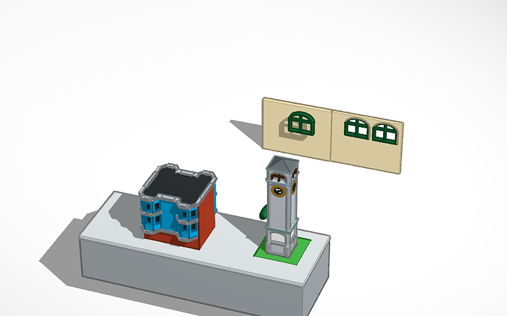 3D design Tilted Towers (Season 5) (Work in Progress) | Tinkercad