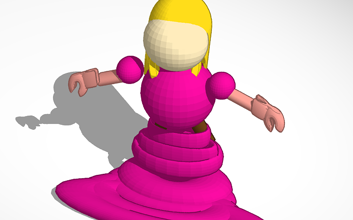 3D design pink princess | Tinkercad