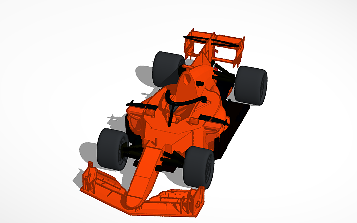 3D design Formula 1 Car - Tinkercad
