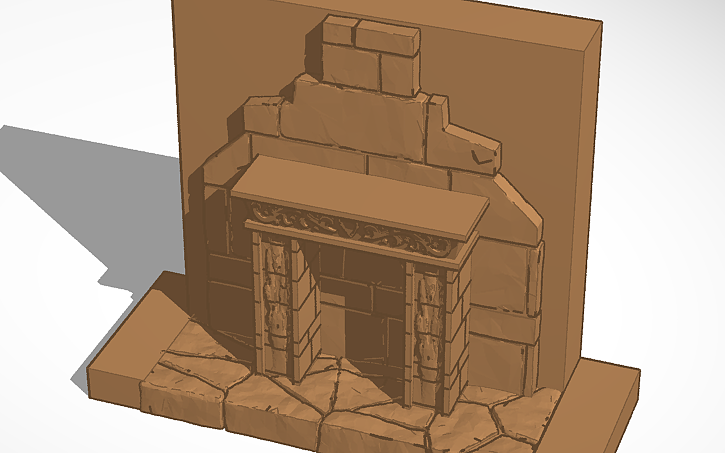 3D design Fireplace - Tinkercad
