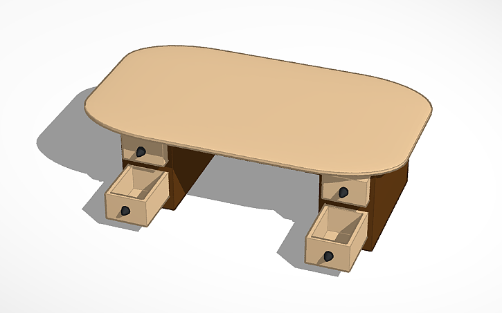 3D design Office Table - Tinkercad