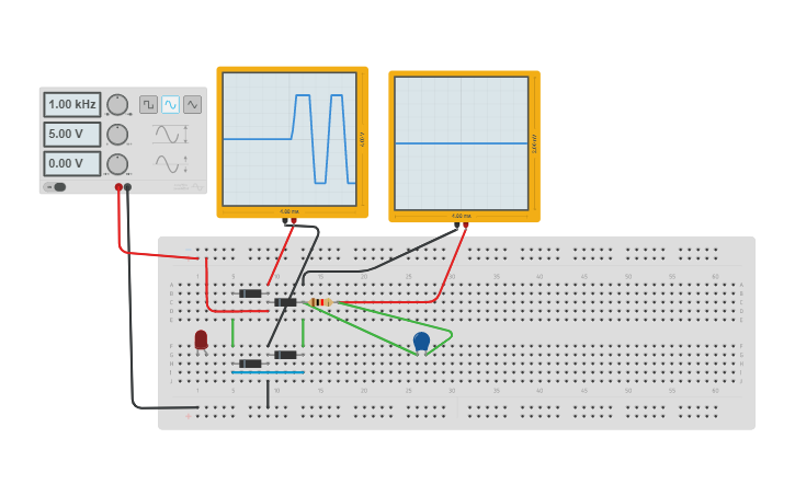 Circuit design Full wave rectifier | Tinkercad