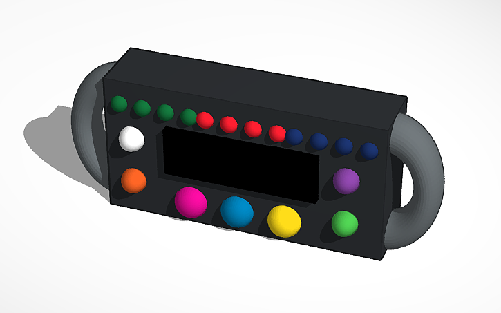 3D design F1 Steering wheel - Tinkercad