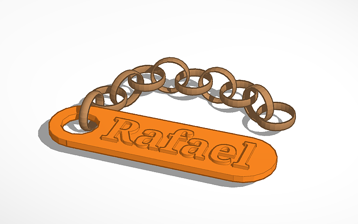 3D design Porta-chaves - Tinkercad