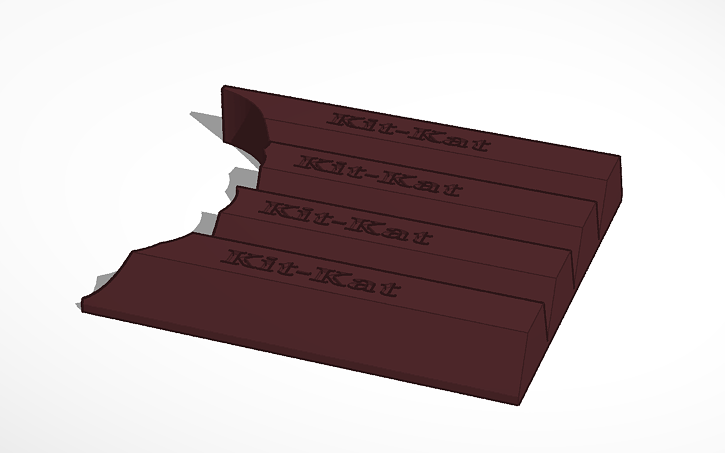 3D design Bitten Kit-Kat - Tinkercad