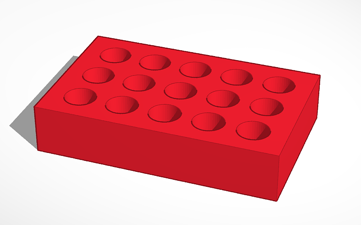 3D design 5x3 grid jtm | Tinkercad