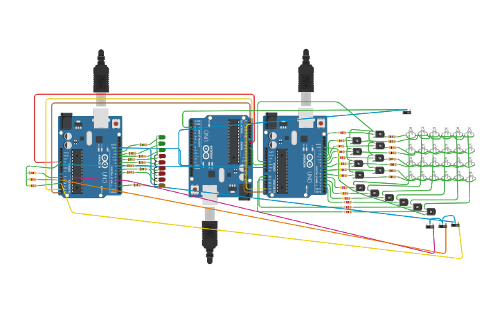 Circuit Design 3 Arduinos V3 Tinkercad