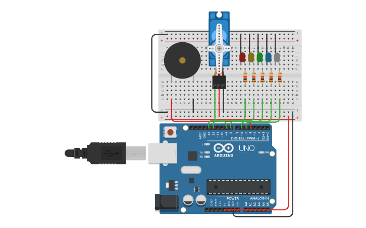 Circuit design Circuito general | Tinkercad