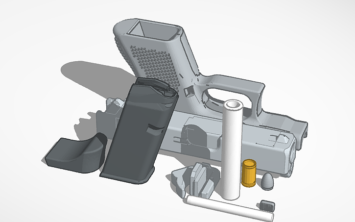 3D design Glock 26 Gen 5 - Tinkercad