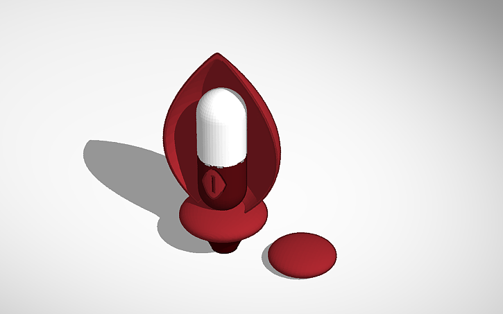 3D design Alastors Radio Staff top assembled - Tinkercad