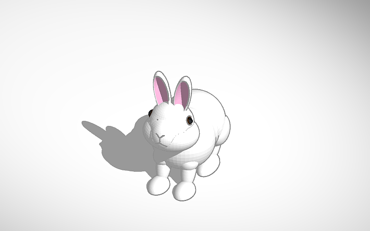 3d Design Realistic Bunny Tinkercad