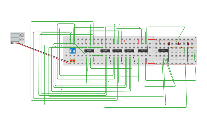 Circuit Design 2 Bit Magnitude Comparator Tinkercad