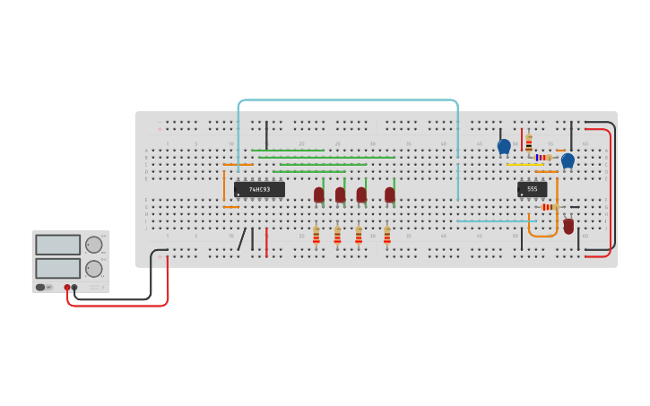 Circuit Design Mod 16 Counter Tinkercad