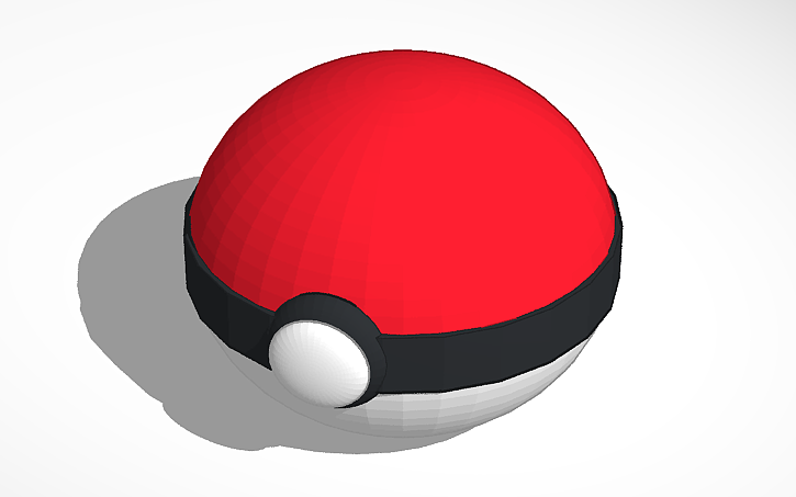 3D design Pokemon Topu - Tinkercad