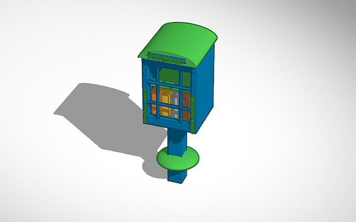 3D design Little Free Library - Tinkercad