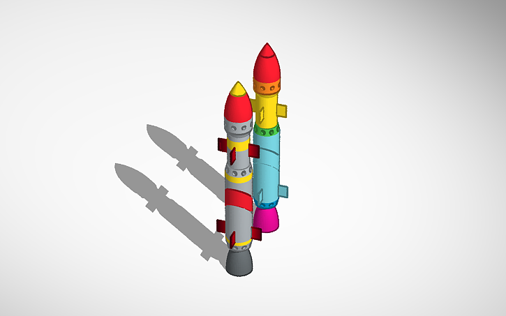 3D design Destroying Angel Torch Missile - Tinkercad