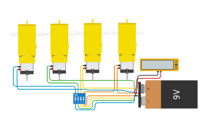 Circuit Design Hobby Gearmotor With Dip Switch Tinkercad