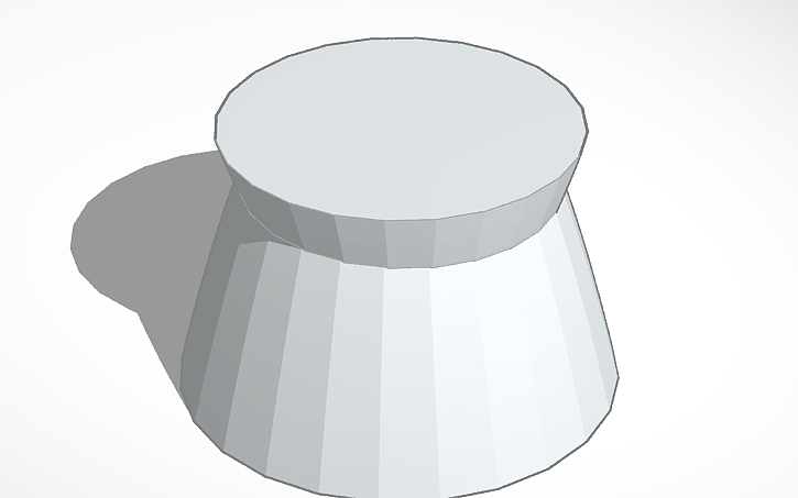 3D design table leg support - Tinkercad