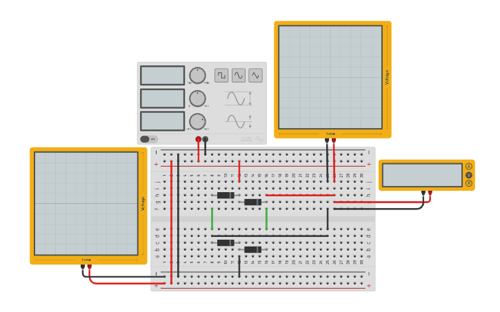 Circuit design Full Wave Rectifier - Tinkercad